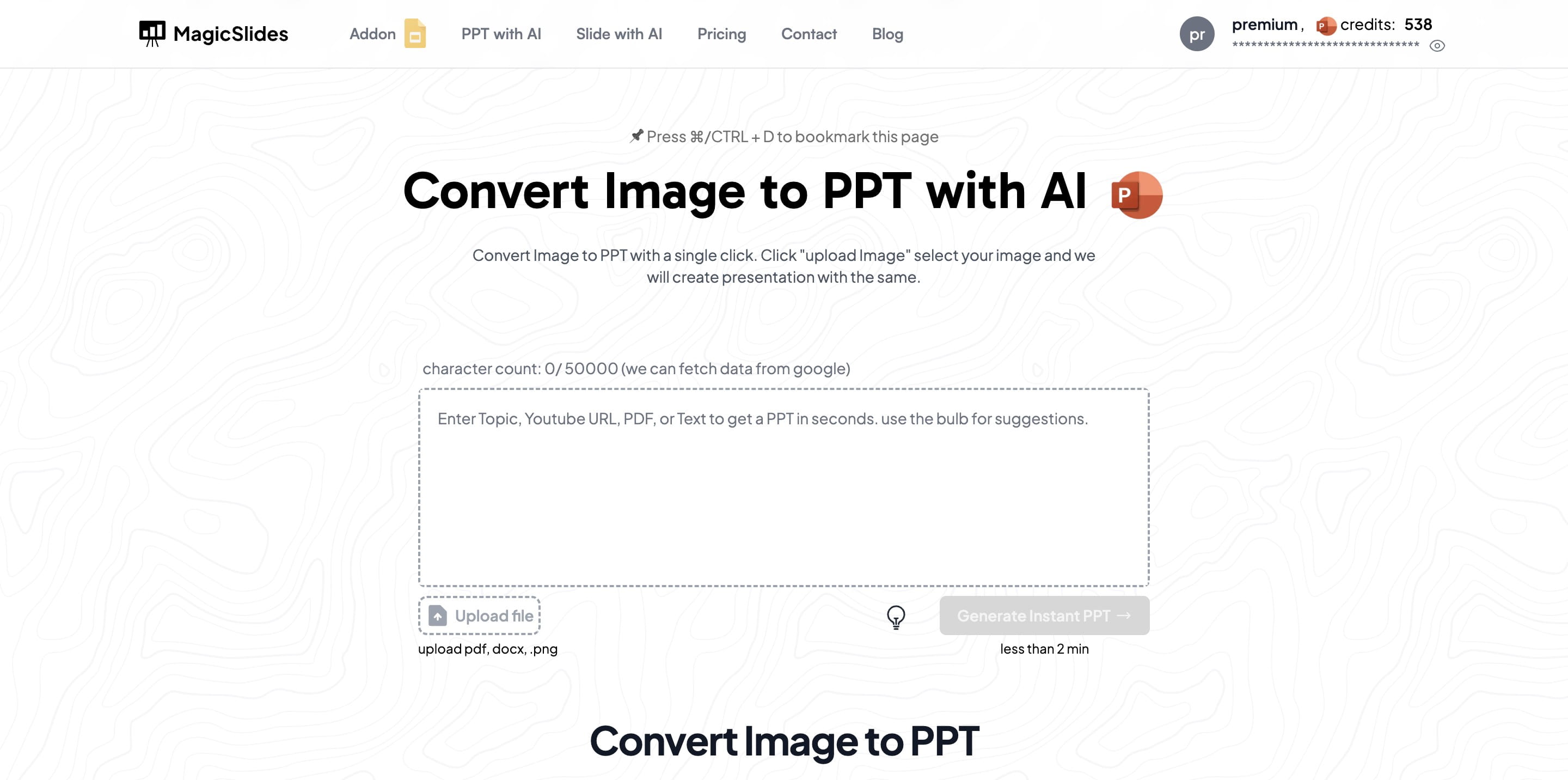 Convert Image to PPT with AI - Fast, Accurate & Online