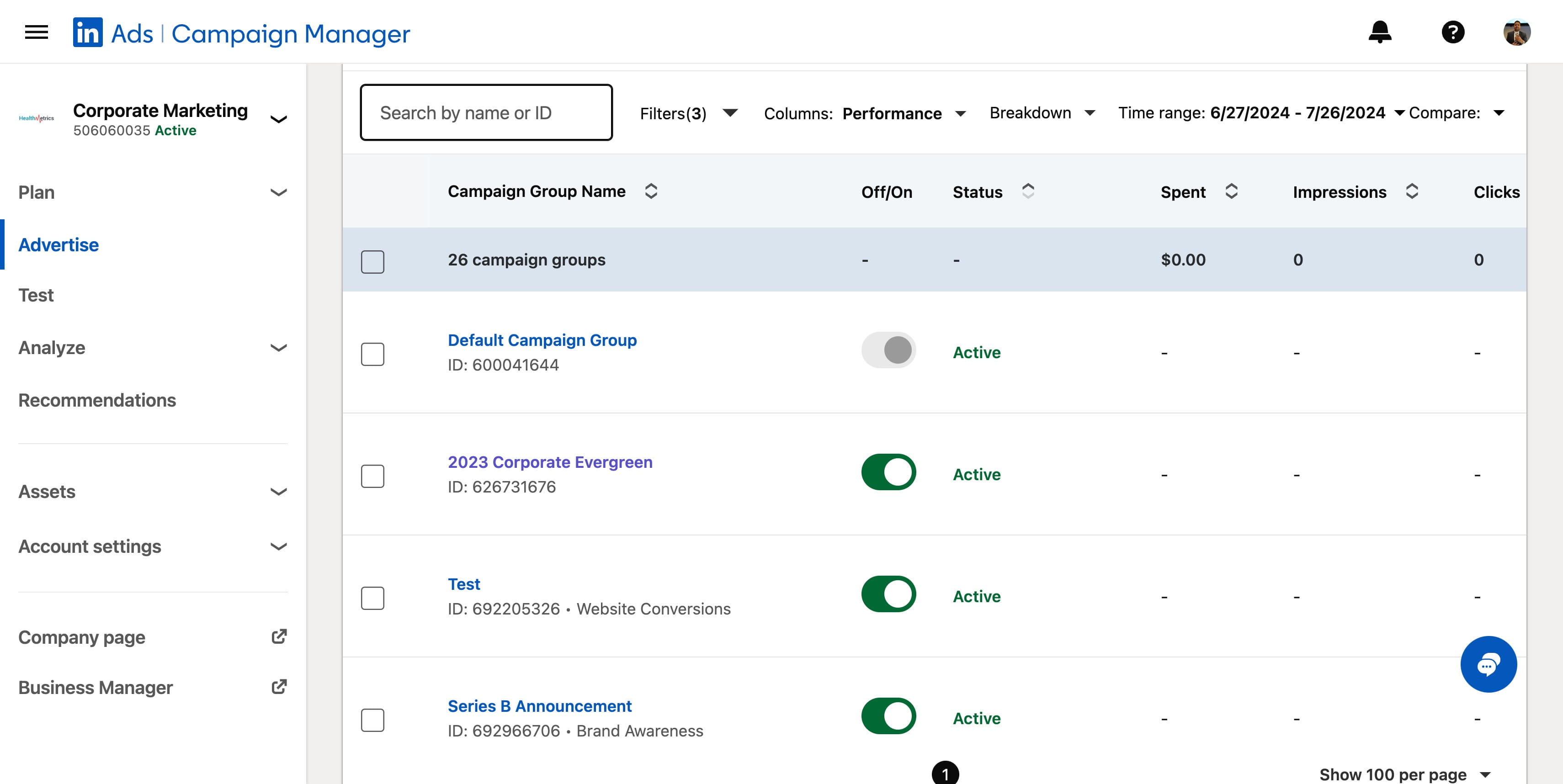 LinkedIn Campaign Manager | Set up Campaign