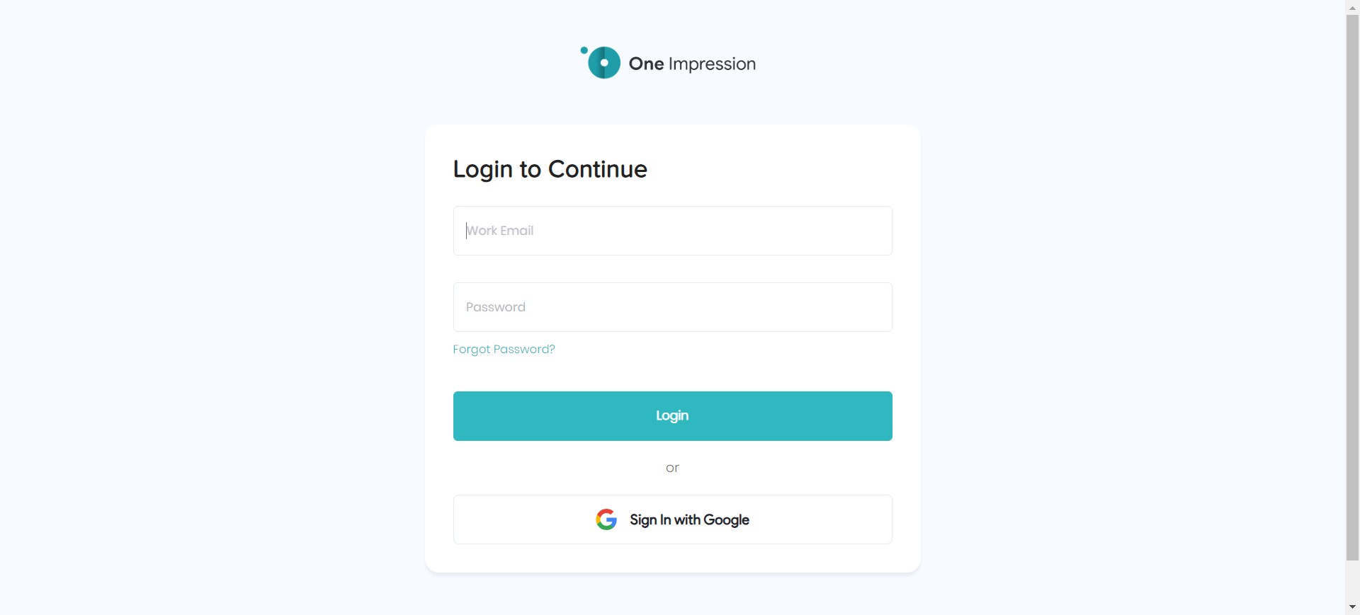 One Impression - Sign In