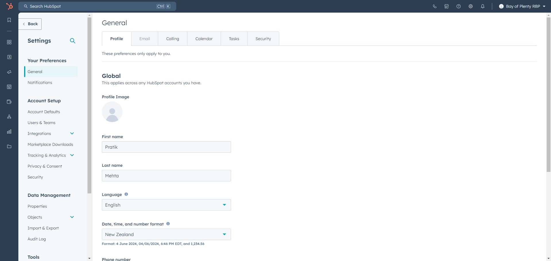 Connect Outlook inbox and calendar configuration on Hubspot