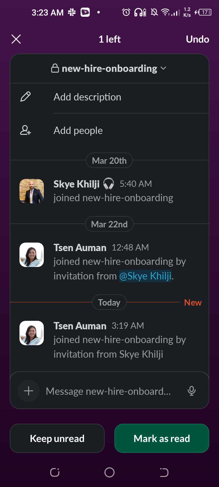New-Hire-Onboarding in Slack sequence